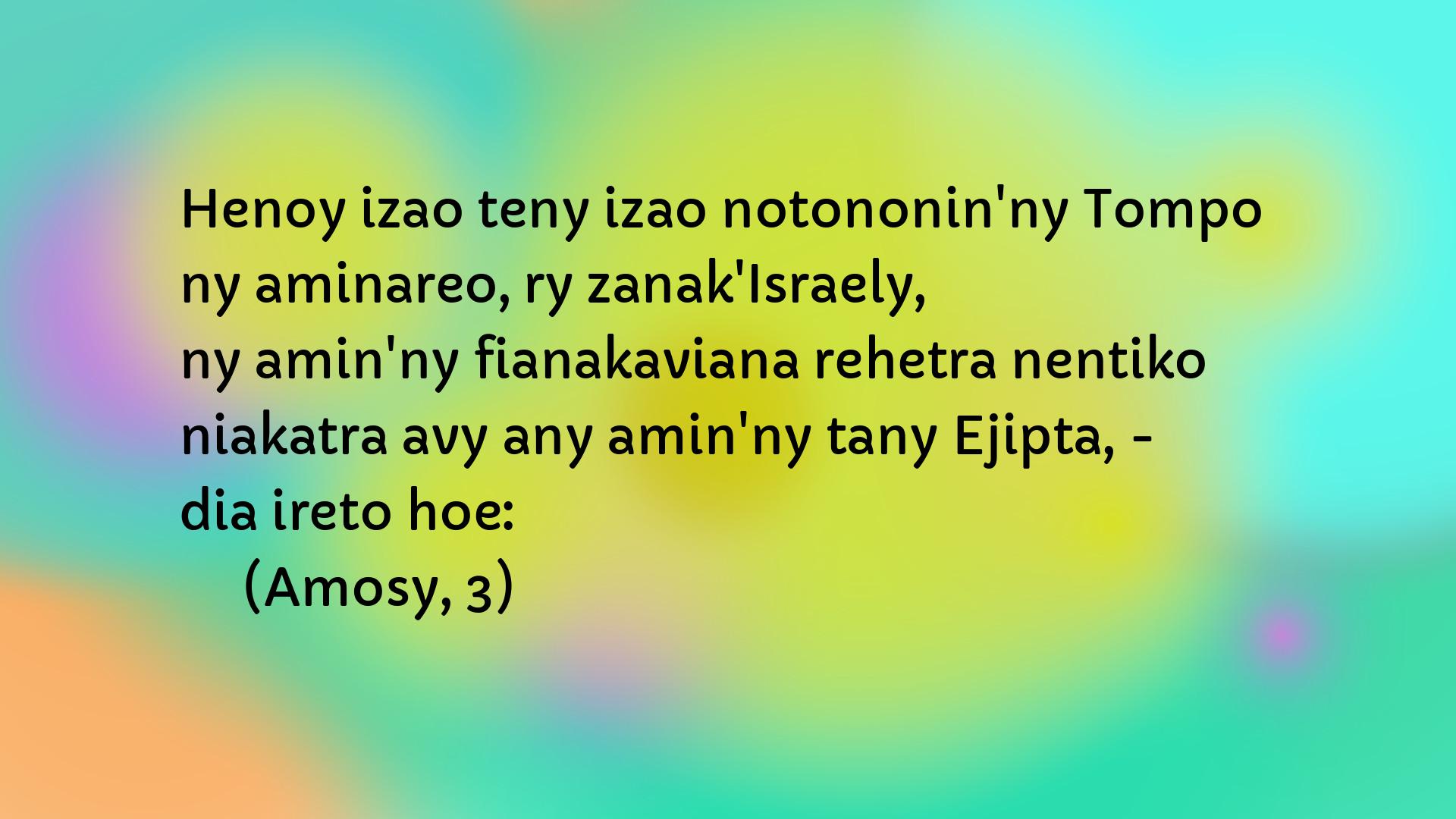 Amosy 3 - baiboly.katolika.org