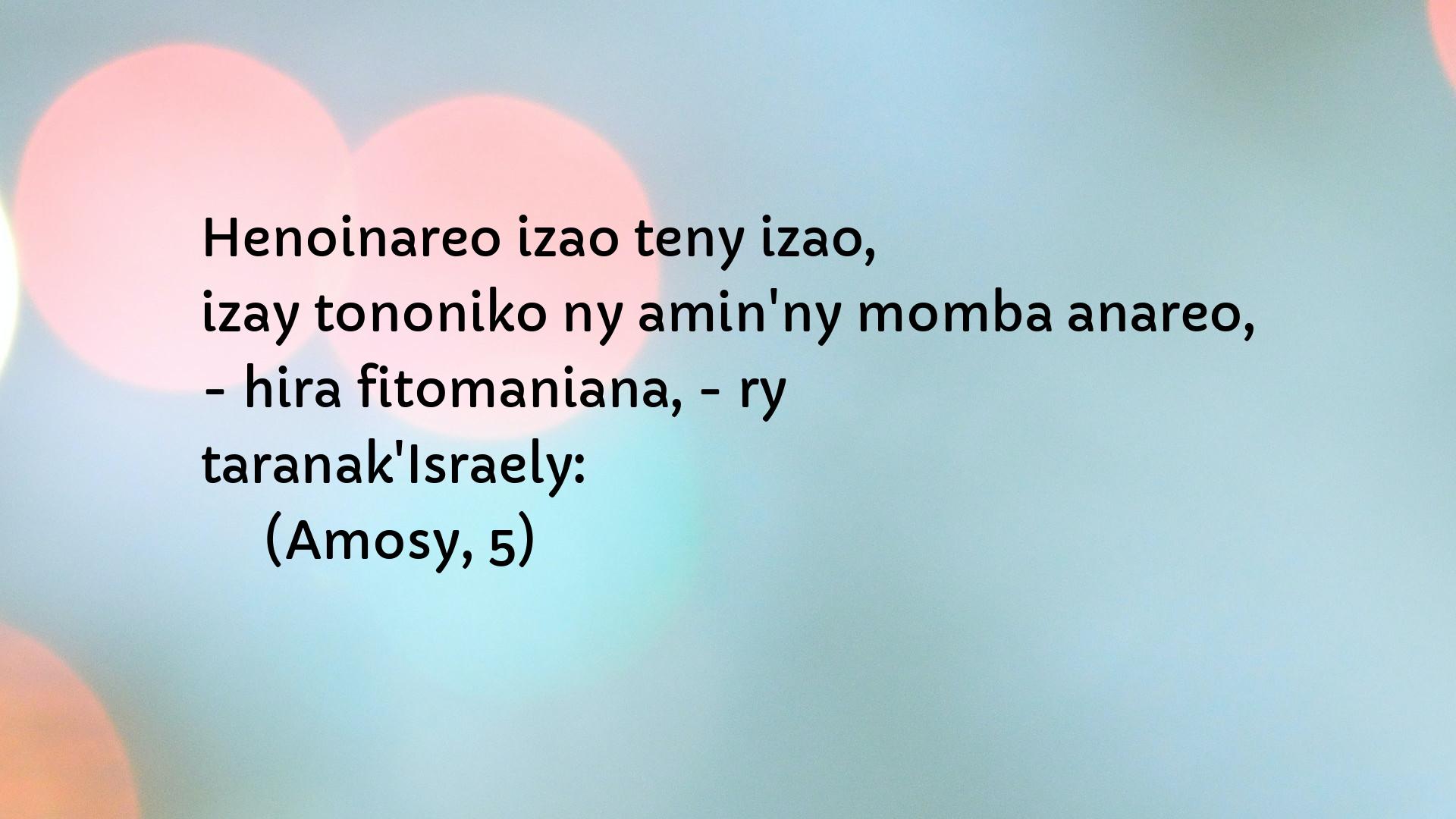Amosy 5 - baiboly.katolika.org