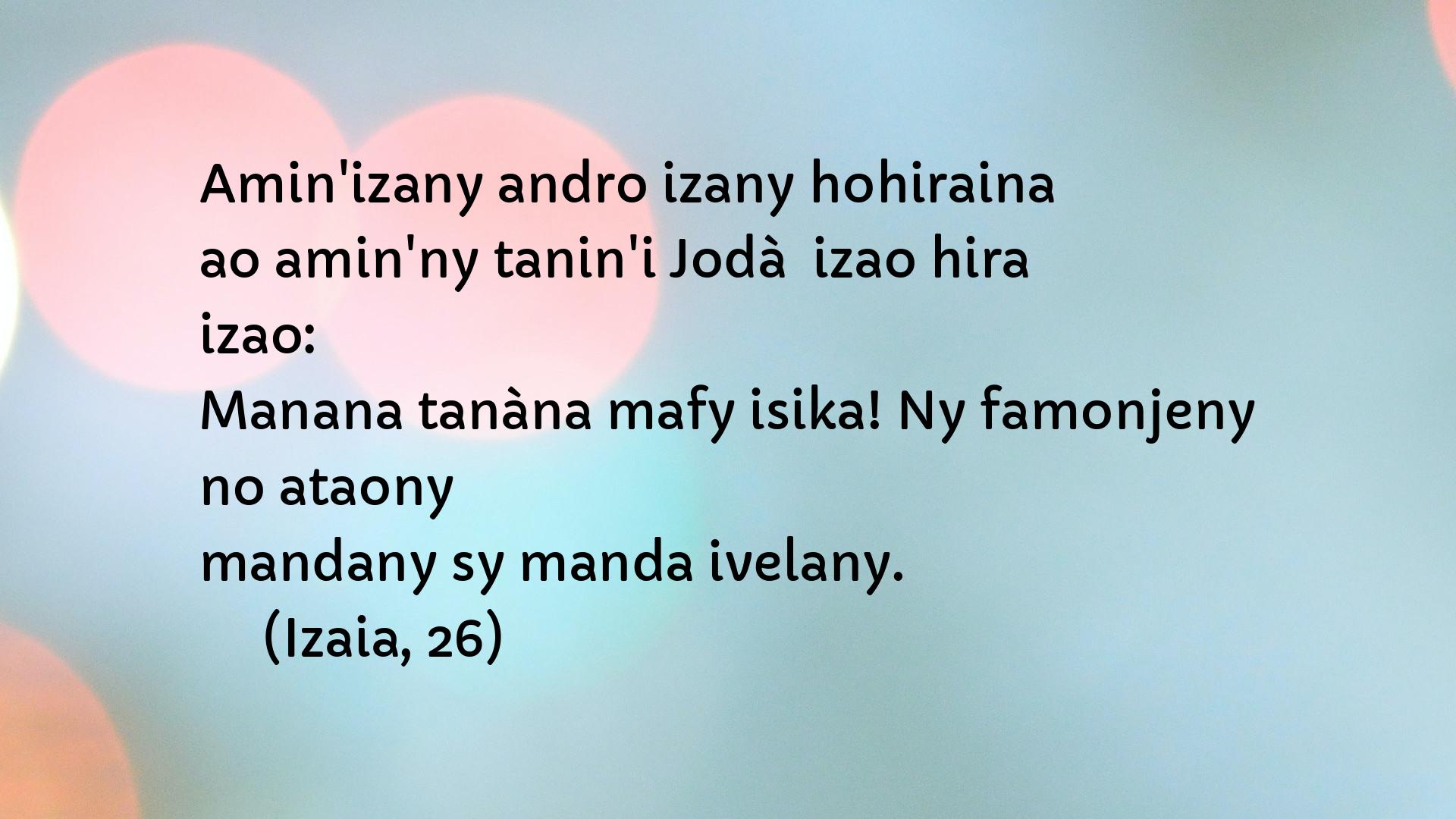 Izaia 26 - baiboly.katolika.org