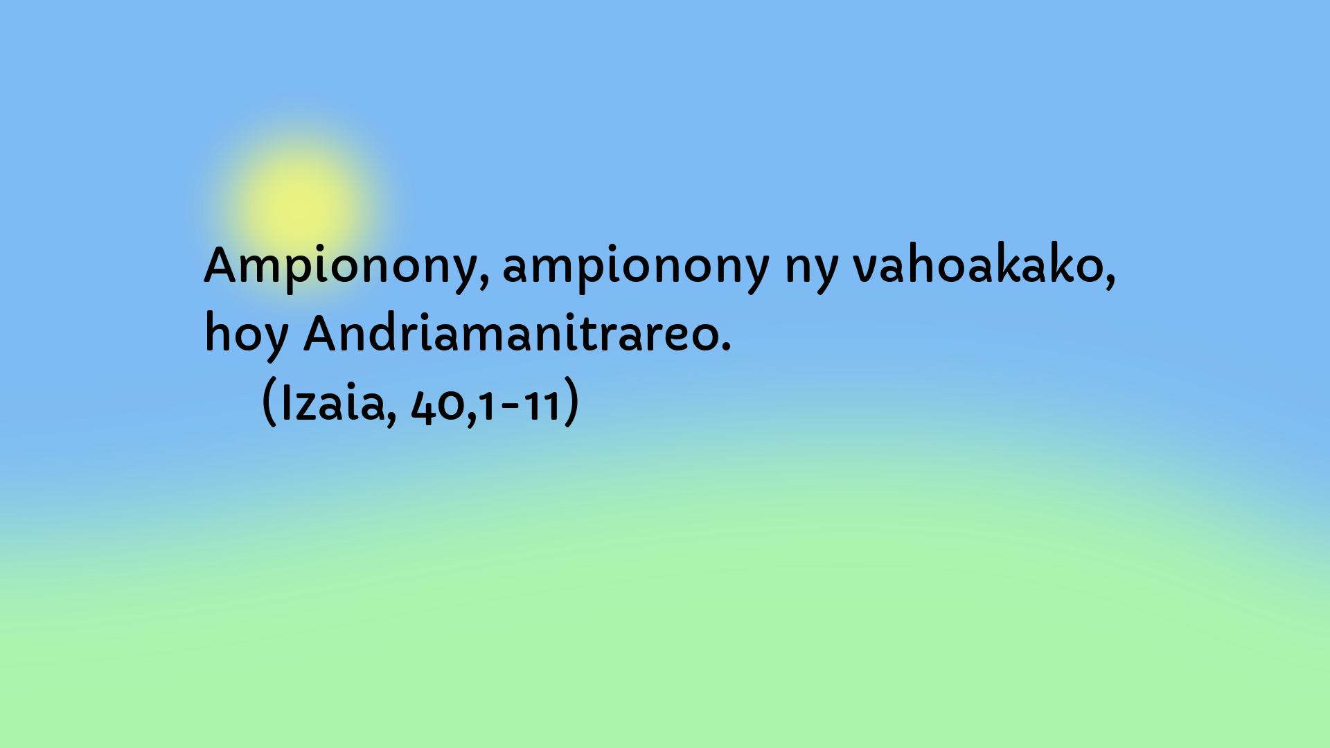 Izaia 40,1-11 - baiboly.katolika.org