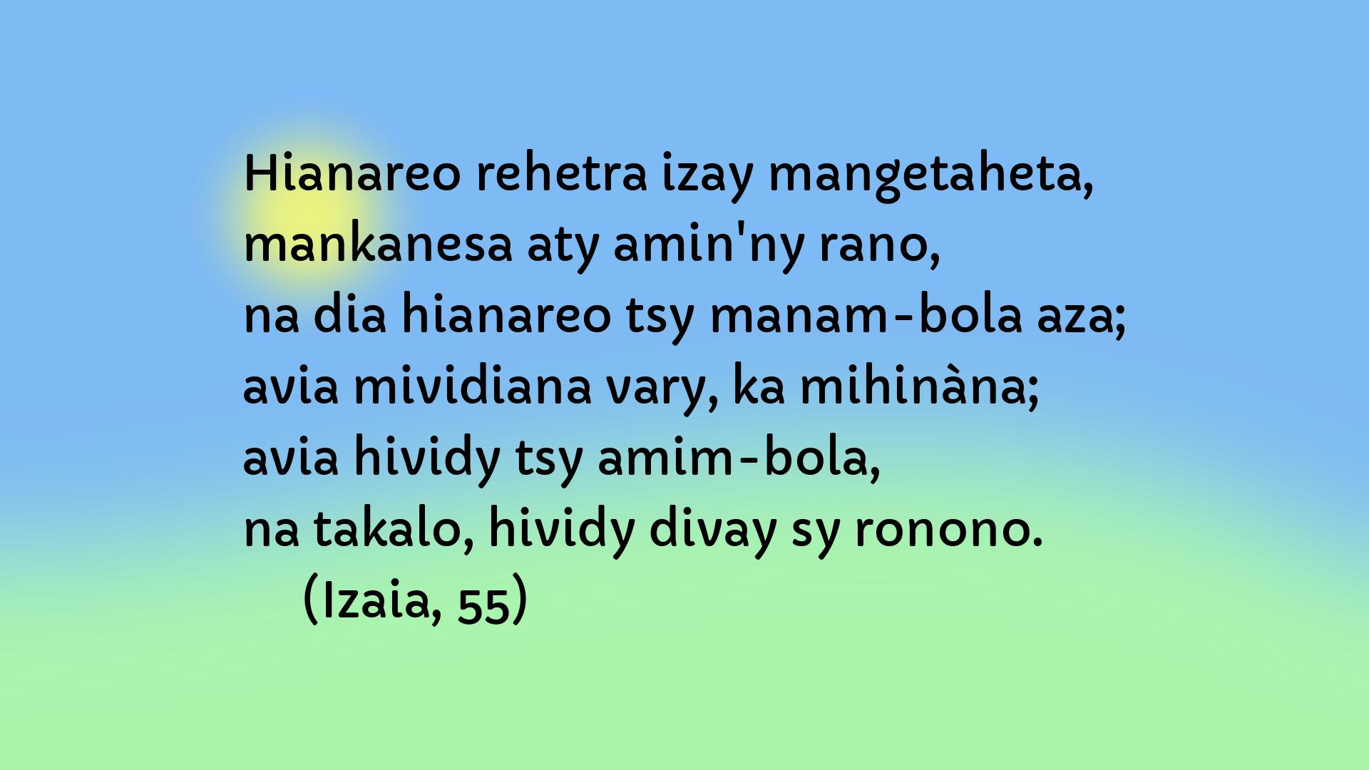 Izaia 55 - baiboly.katolika.org