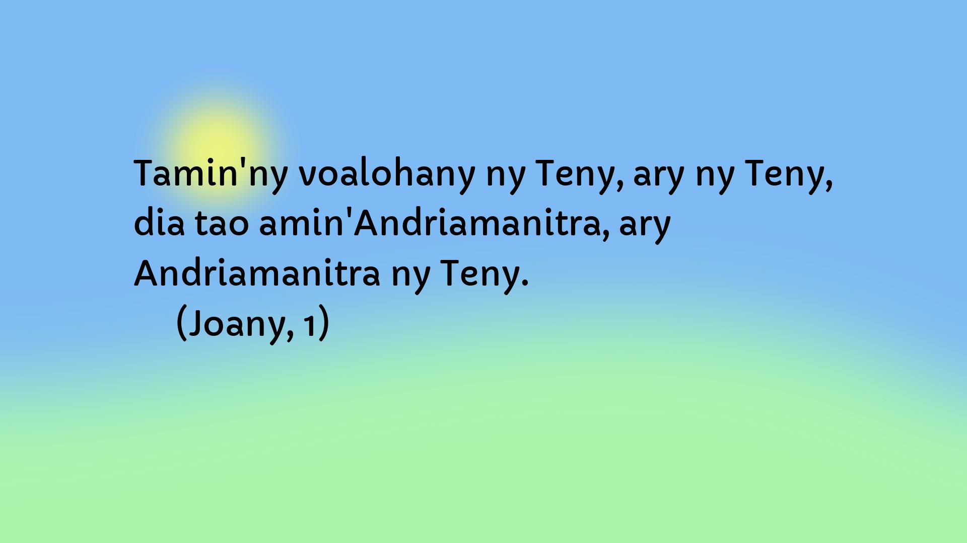 Joany 1 - baiboly.katolika.org