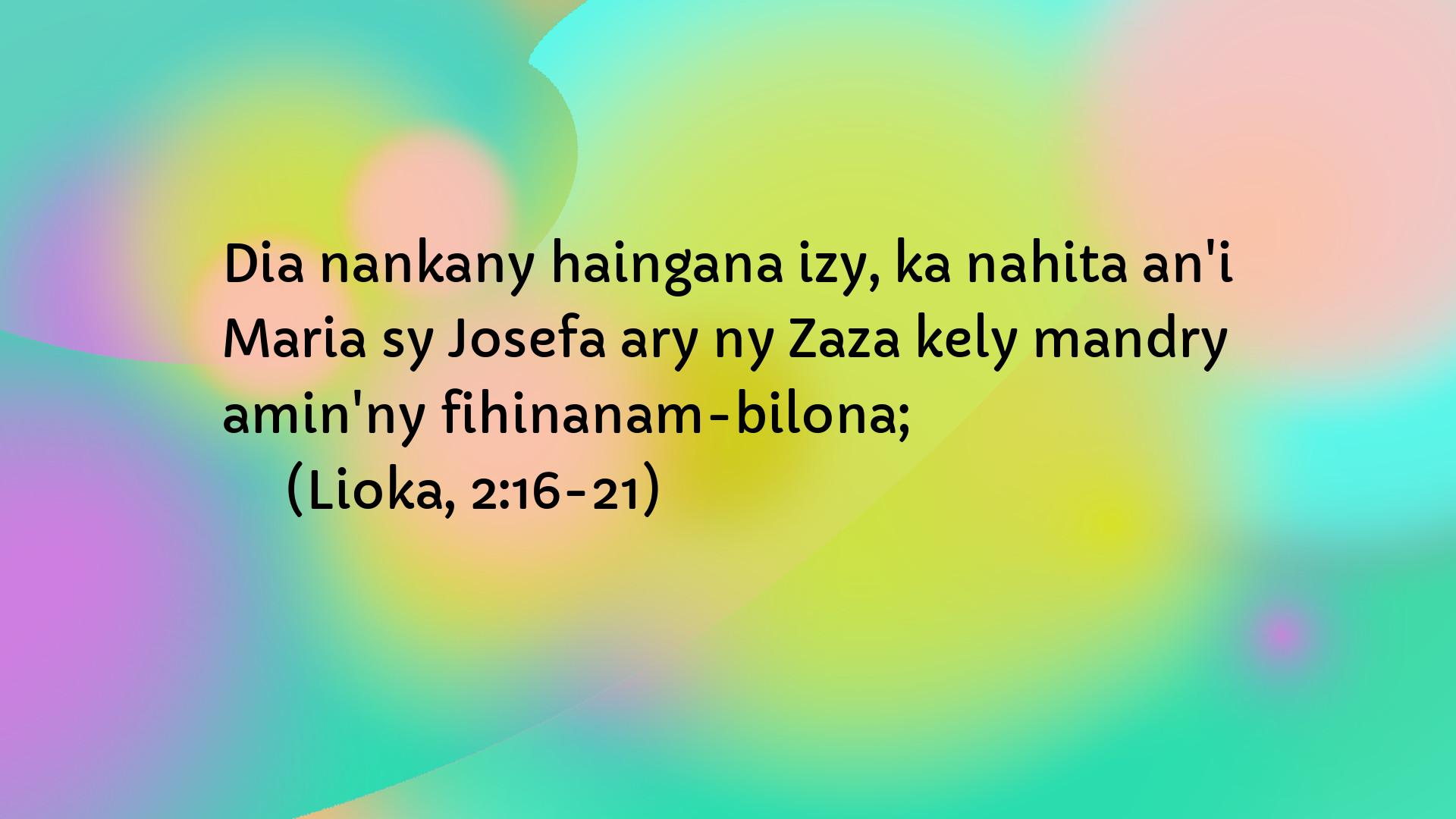 Lioka 2:16-21 - baiboly.katolika.org