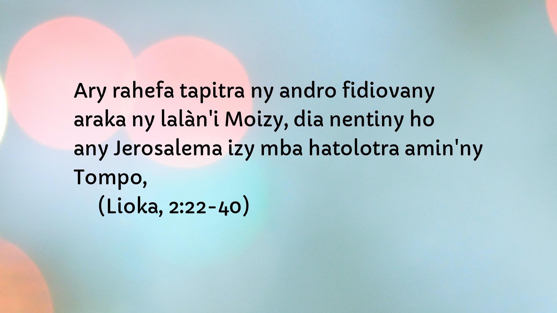 Lioka 2:22-40 - baiboly.katolika.org